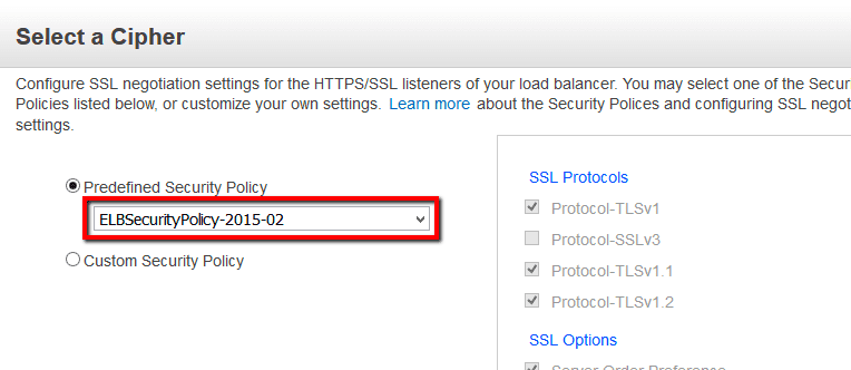 Elb Security Policy Trend Micro