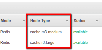 ElastiCache Desired Node Type | Trend Micro